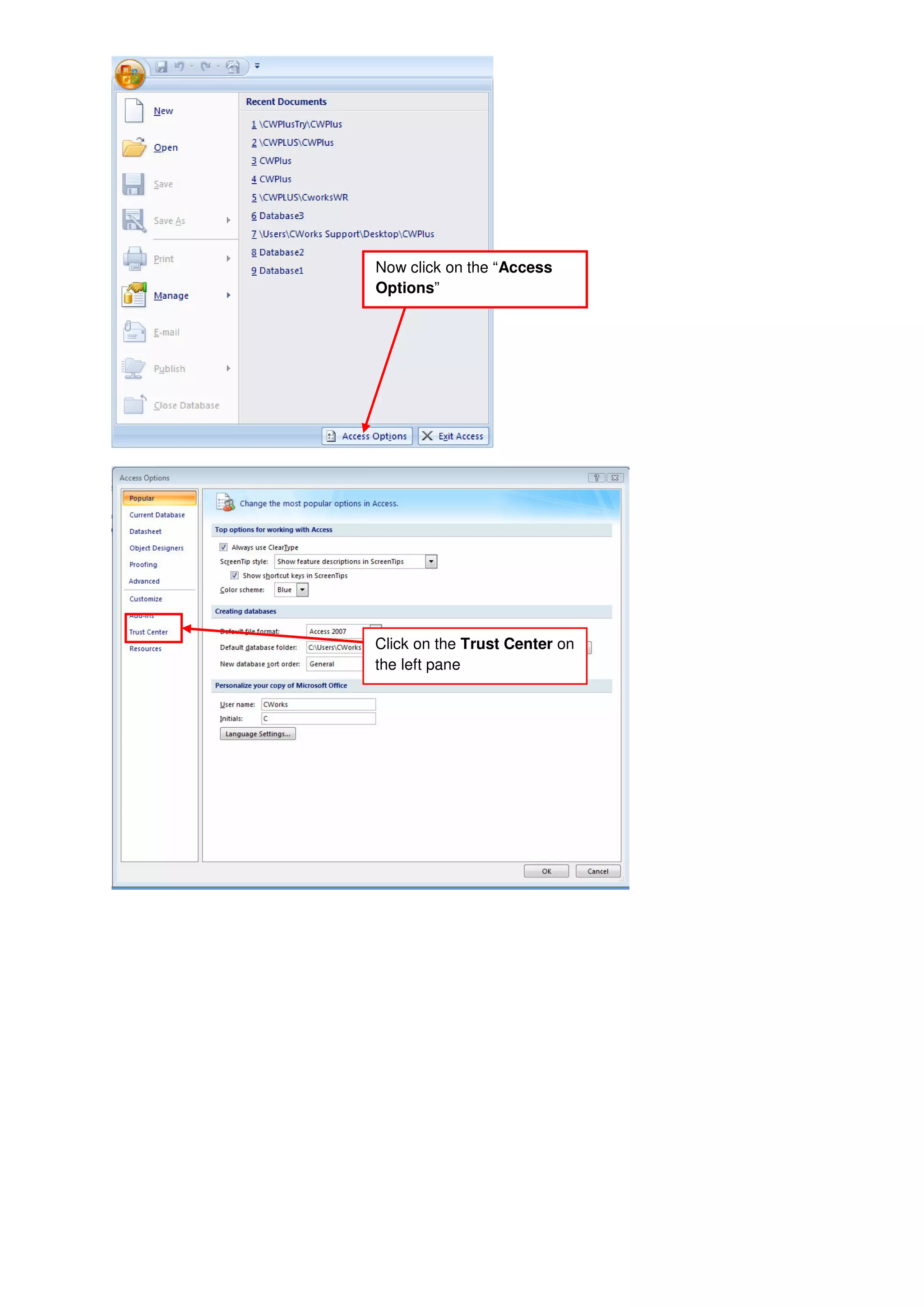 Enabling Macro In Access 2007 Pdf Computing Technology And Computing