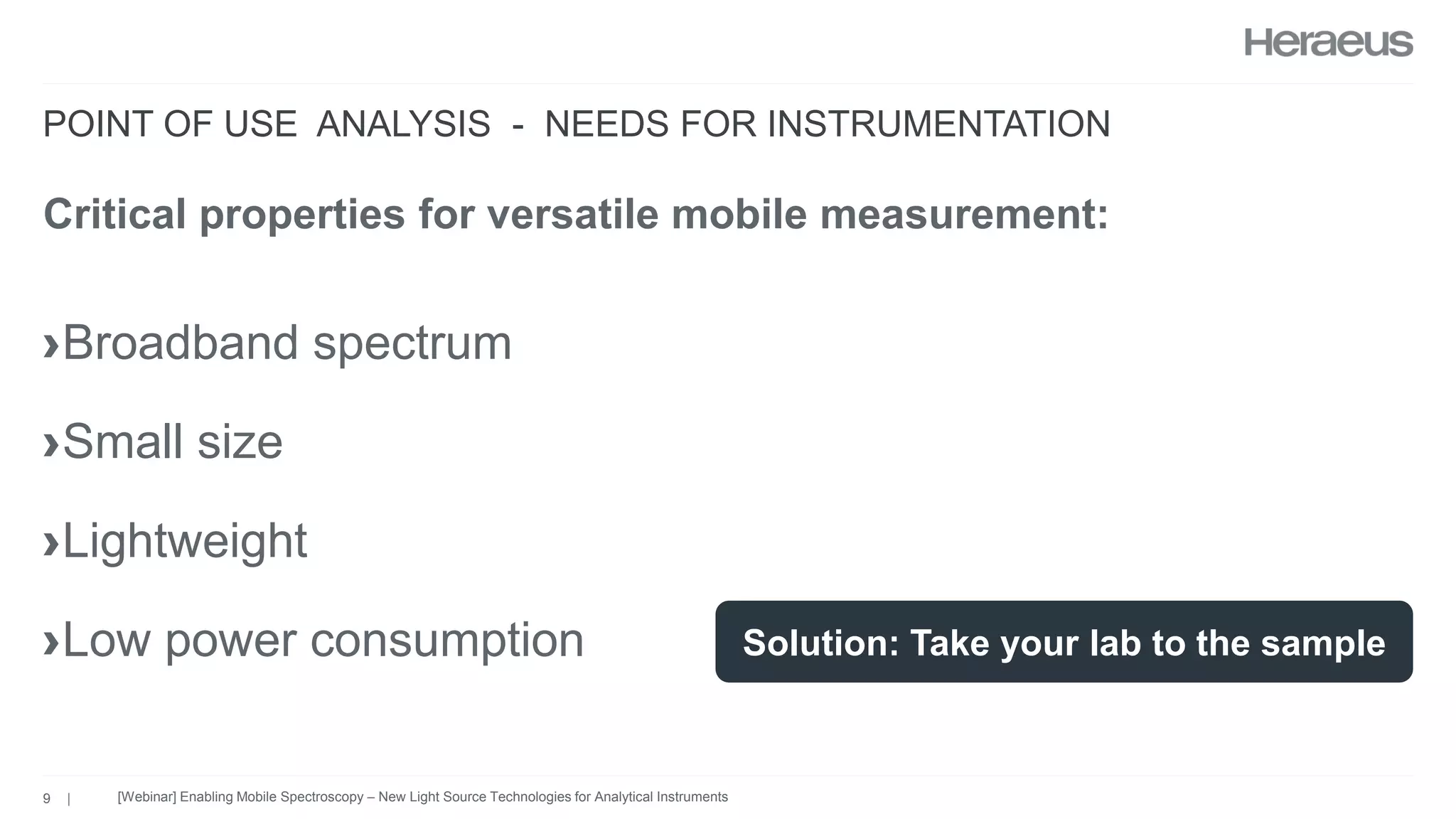 Enabling Mobile Spectroscopy: New Light Source Technologies for Analytical Instruments | PPT