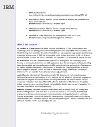 Enabling next-generation sequencing applications with IBM Storwize V7000 Unified and SONAS ...