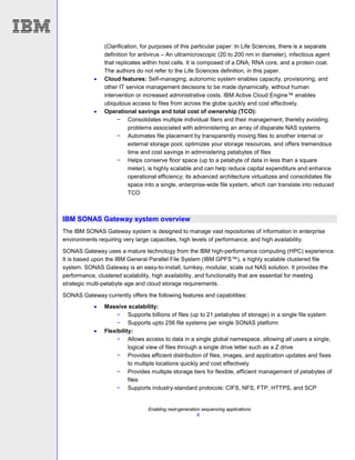 Enabling next-generation sequencing applications with IBM Storwize ...