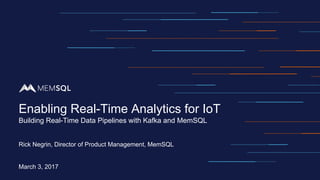 Enabling Real-Time Analytics for IoT | PPT