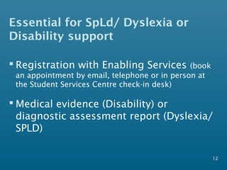 University of Southampton Enabling Services - Jane Lapraik | PPT