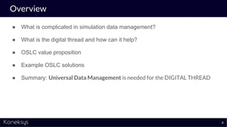 Enabling the digital thread using open OSLC standards | PPT