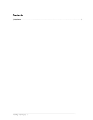 Enabling whitepaper tdm_final | DOC | Email | Internet