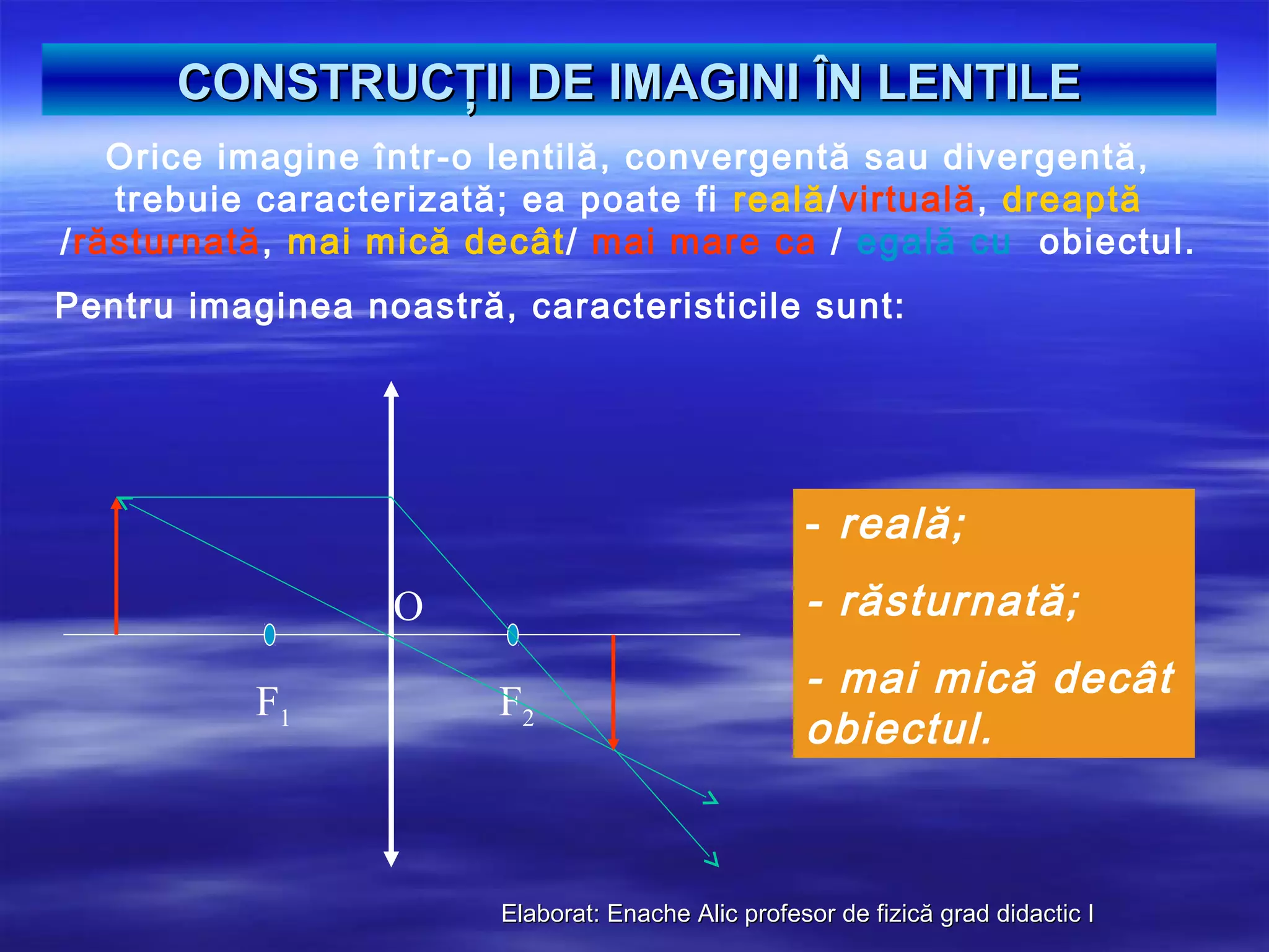 Enache constructii de imagini in lentile | PPT