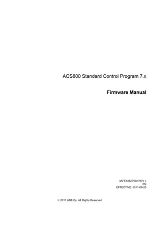En acs800 standard_fw_l | PDF