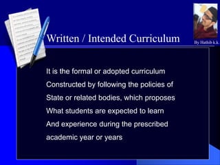 Enacted curriculum -Concept and Features | PPSX