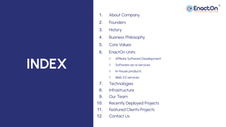 EnactOn Technologies Corporate Profile | PDF | Business | Business and ...