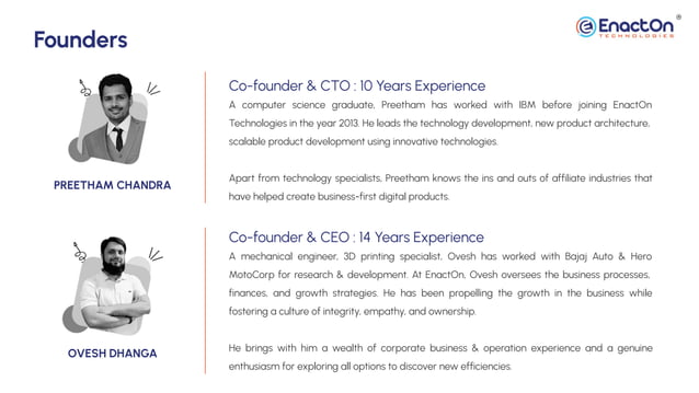 EnactOn Technologies Corporate Profile | PDF | Business | Business and ...