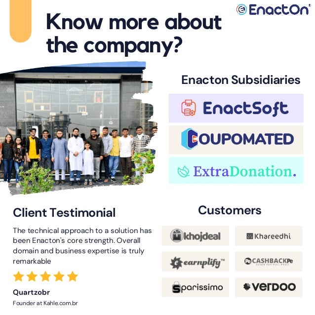 EnactOn Technologies Job Recruitment | PDF