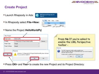 Getting started with IBM Rational Rhapsody in Ada | PPT
