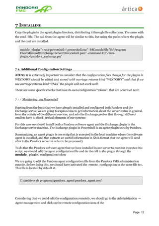 Pandora FMS: Exchange Enterprise plugin | PDF