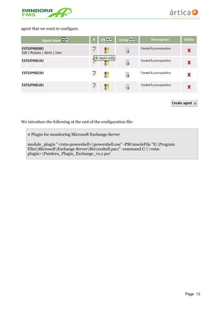 Pandora FMS: Exchange Enterprise plugin | PDF
