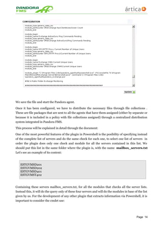 Pandora FMS: Exchange Enterprise plugin | PDF