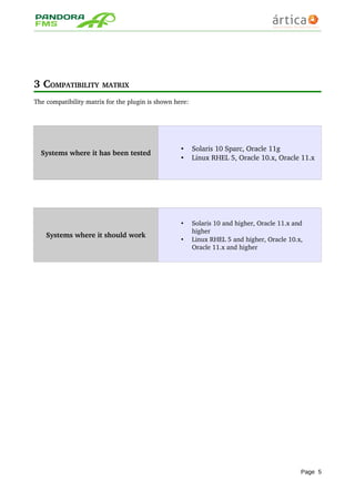 Pandora FMS: Oracle Enterprise Plugin | PDF