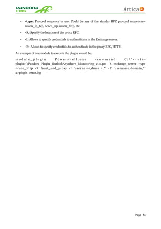 Pandora FMS: Outlook Anywhere Plugin | PDF