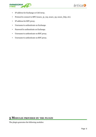 Pandora FMS: Outlook Anywhere Plugin | PDF
