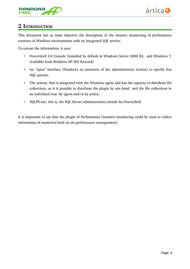 Pandora FMS: SQL Enterprise PIugin | PDF