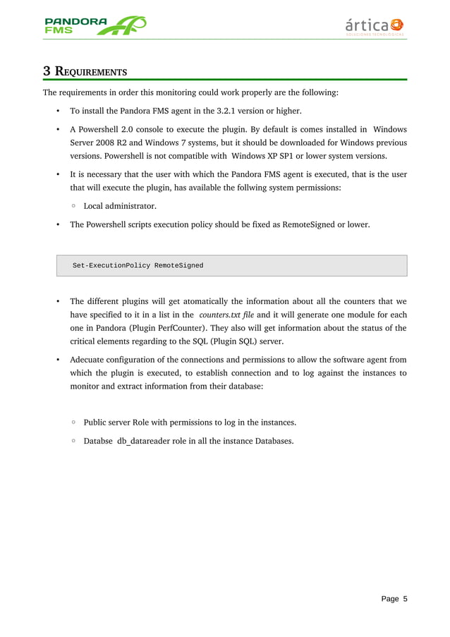 Pandora FMS: SQL Enterprise PIugin | PDF
