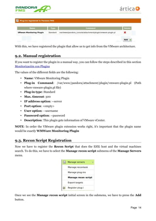 Pandora FMS: VMware Enterprise Plugin | PDF | Operating Systems | Computer Software and Applications