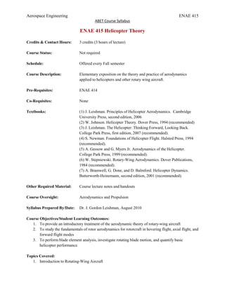 Enae 415-abet-syllabus | PDF