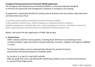 ENAF Group Report emergency nursing assessment | PPT