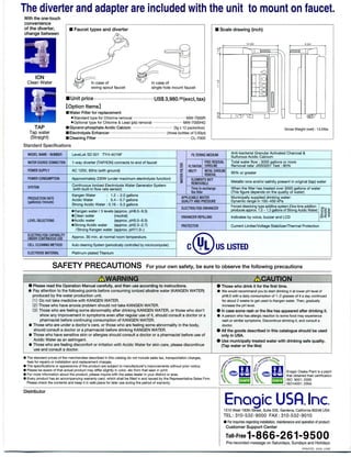 Enagic LeveLuk SD501 Brochure | PDF