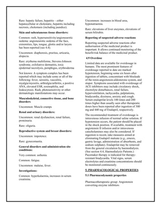 Enalapril maleate 5 mg tablets smpc taj pharmaceuticals | PDF