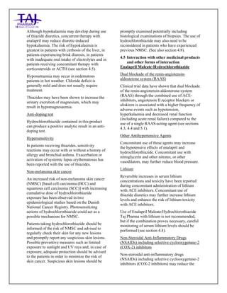 Enalapril Maleate/HCT Delayed-Release capsules USP Taj Pharma SmPC | PDF