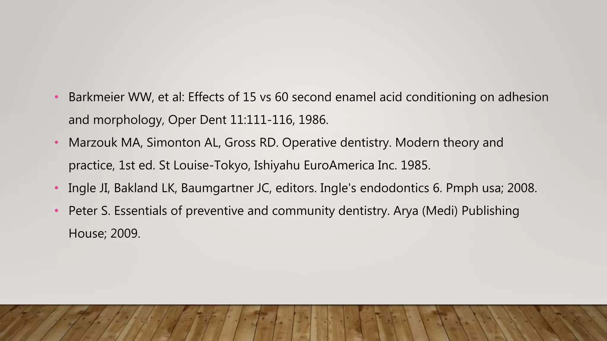 Enamel CONSERVATIVE DENTISTRY AND ENDODONTICS | PPTX