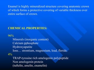 TOOTH ENAMEL - HISTOPATHOLOGY FOR STUDENTS | PPT