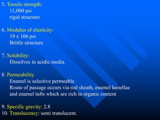 TOOTH ENAMEL - HISTOPATHOLOGY FOR STUDENTS | PPT