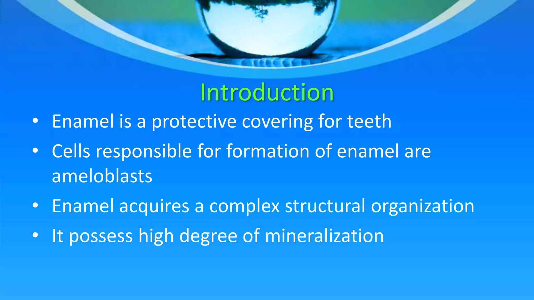 Enamel composition and structure | PPTX