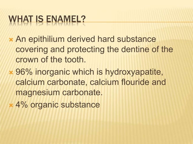 Enamel defects | PPTX | Dental Health | Diseases and Conditions