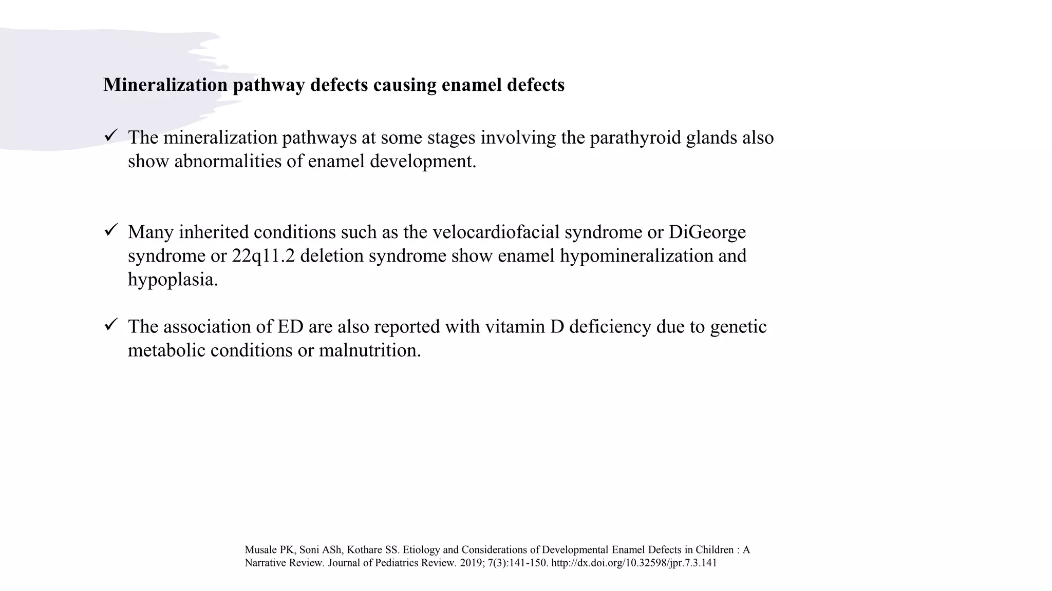Enamel defects | PDF