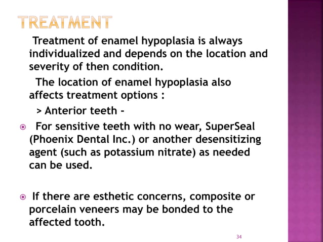 Enamel hypoplasia ppt | PPTX | Dental Health | Diseases and Conditions