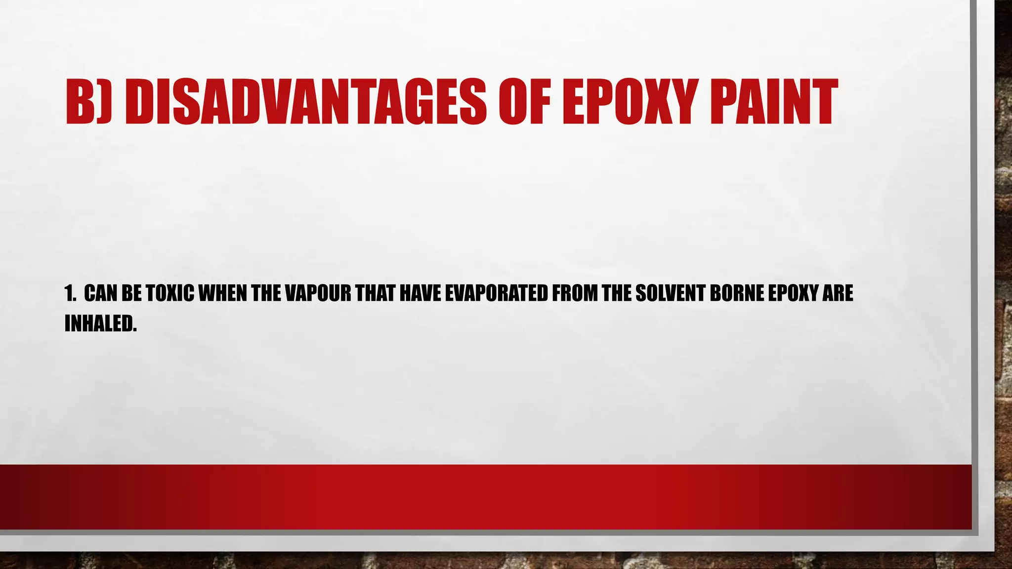 Enamel paint vs epoxy paint | PPTX