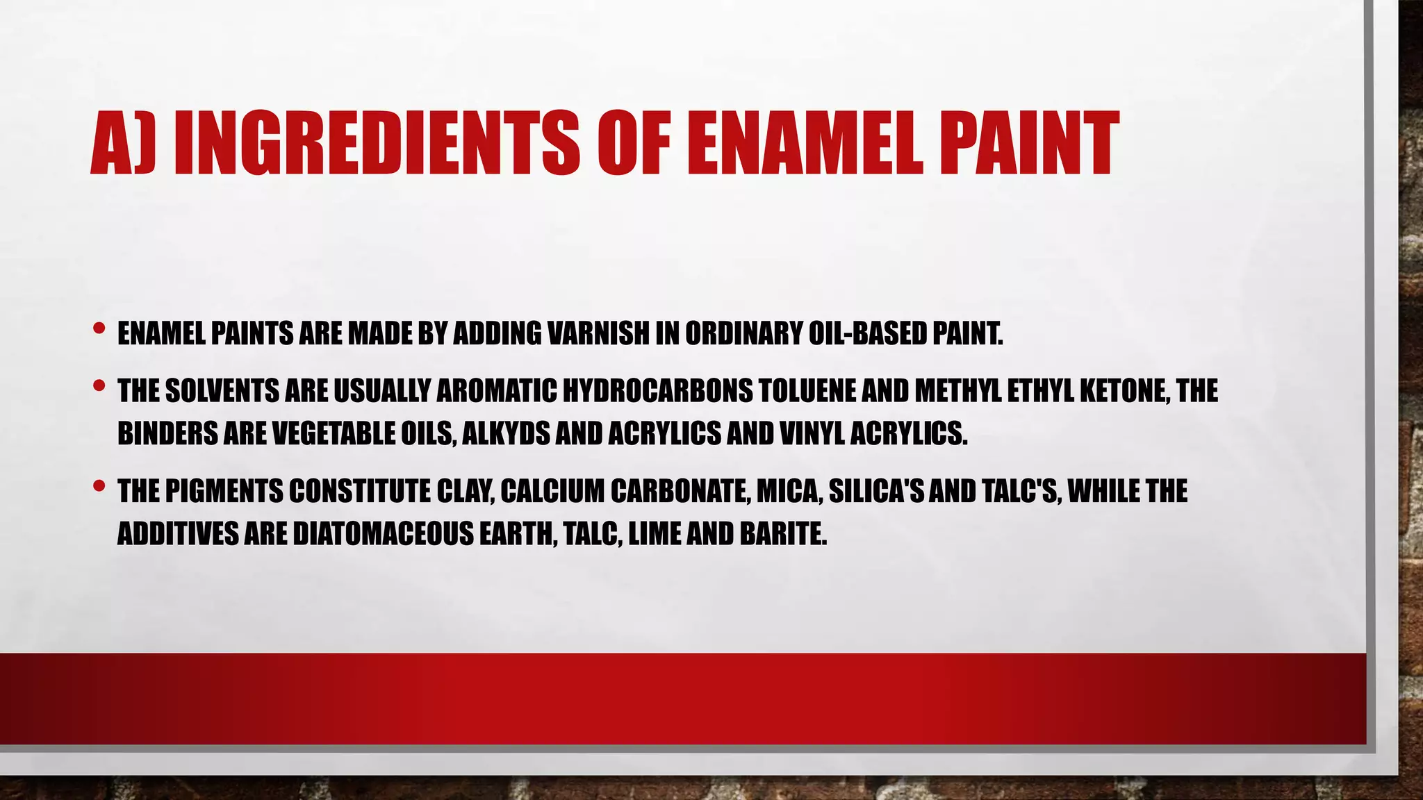 Enamel paint vs epoxy paint | PPTX