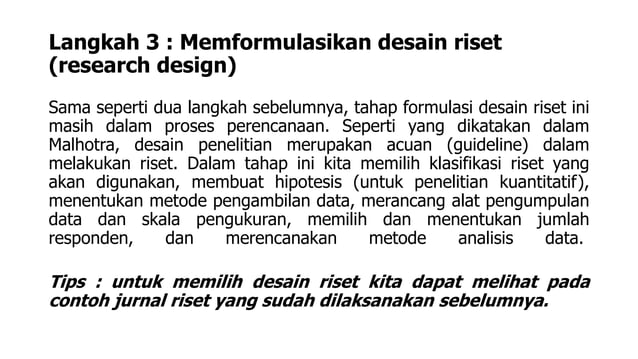 Enam tahap dalam proses riset | PDF