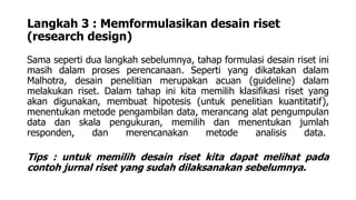 Enam tahap dalam proses riset | PPT