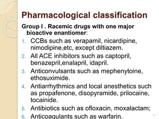 Role of Enantiomers in Pharmacology | PPTX