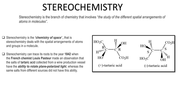 STEREOCHEMISTRY AND DRUG ACTION.pptx | Chemistry | Science