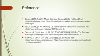 Dancing led's | PPTX