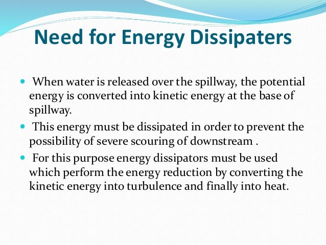 Energy dissipators