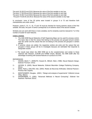 “Neural Networks with Self-Organizing Maps applied to Process Control ...