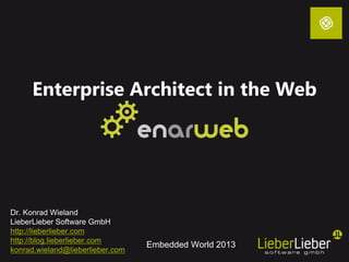 EnArWeb: Enterprise Architect in the Web | PPT
