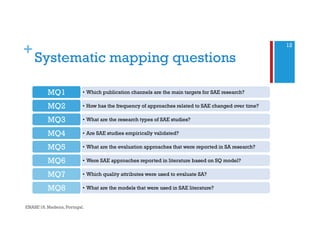 Software Architecture Evaluation: A Systematic Mapping Study | PPT