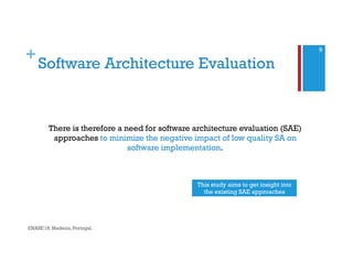 Software Architecture Evaluation: A Systematic Mapping Study | PPT