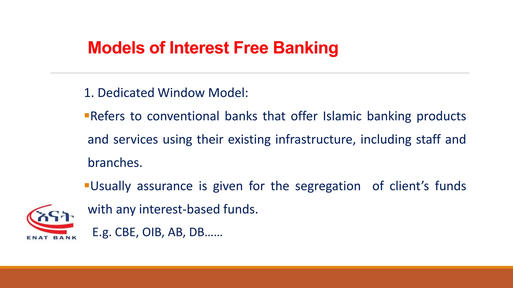 Enat Bank interest free banking Training.p | PPTX