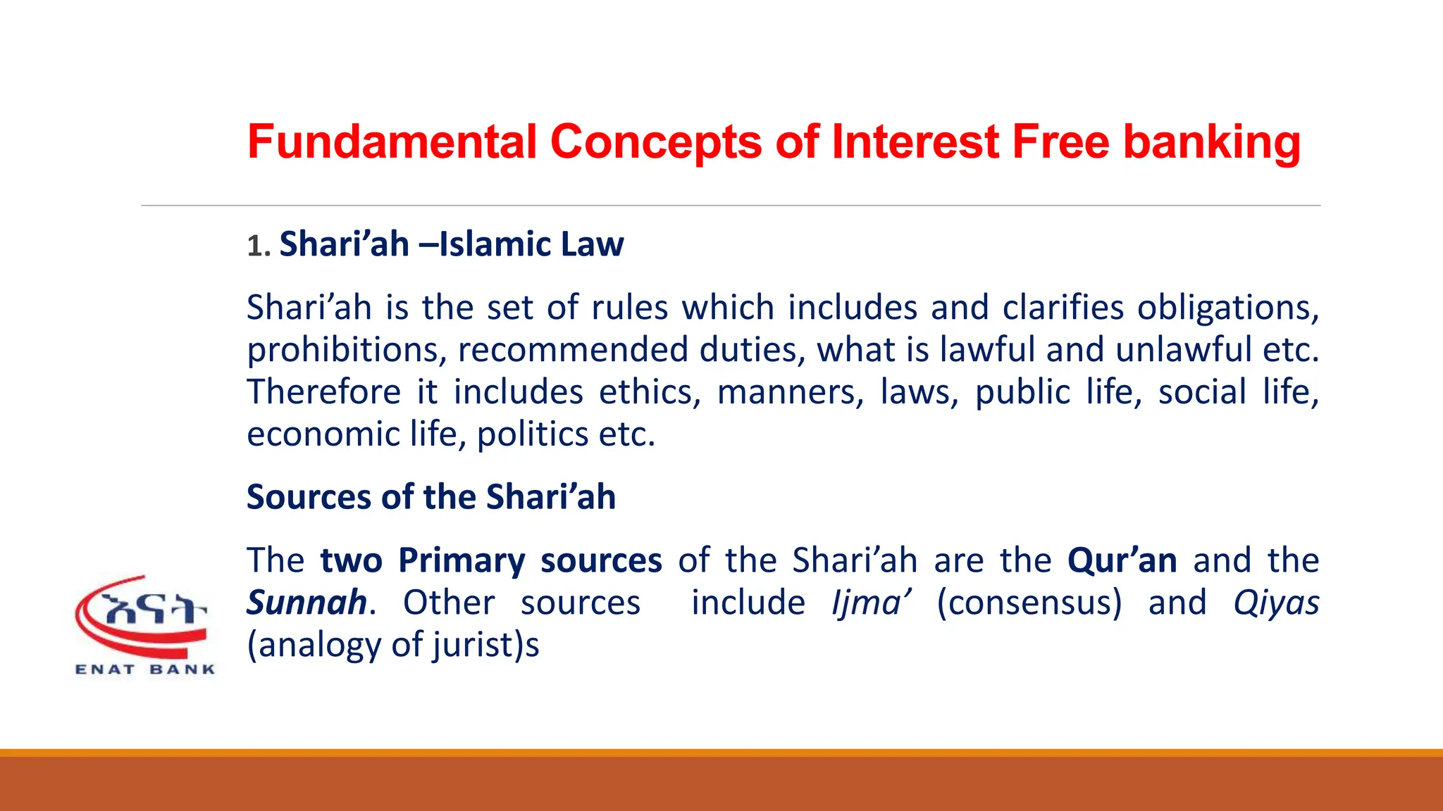 Enat Bank interest free banking Training.p | PPTX